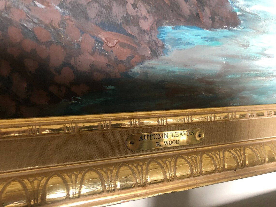 Autumn Leaves - 1959 Painting by Robert Wood Reproduction by Ryszard - Etsy