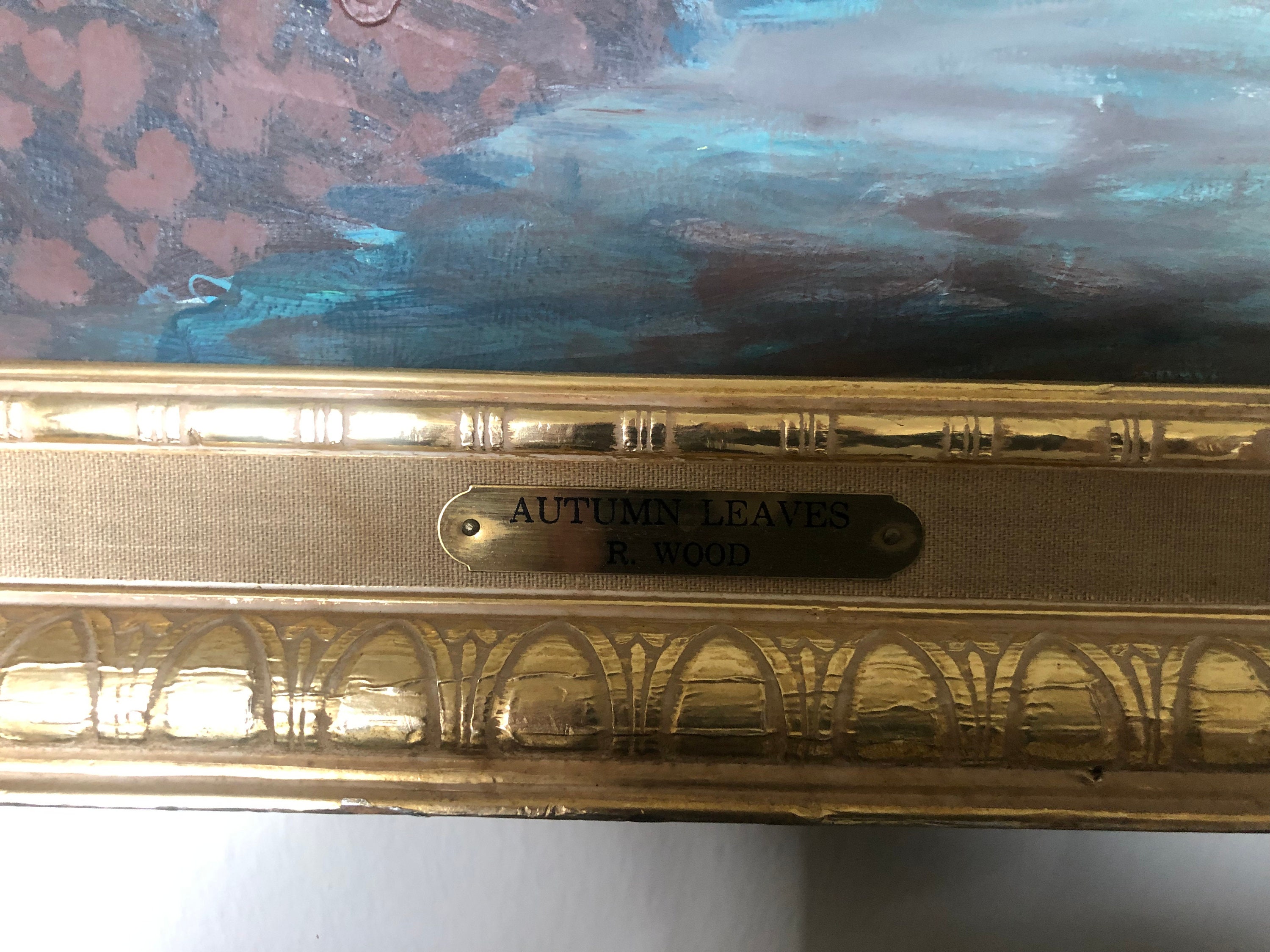 Autumn Leaves - 1959 Painting by Robert Wood Reproduction by Ryszard - Etsy