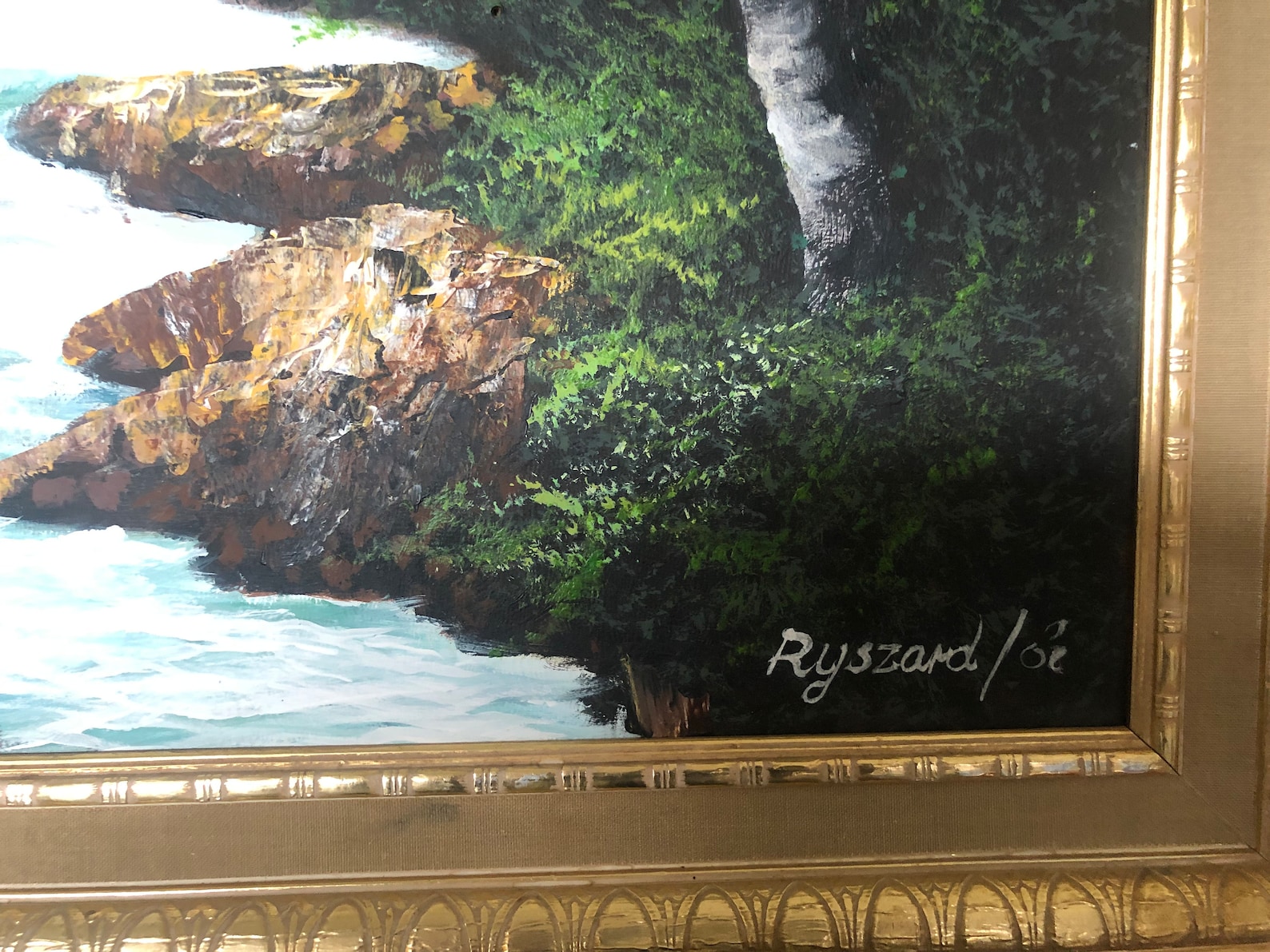 Autumn Leaves - 1959 Painting by Robert Wood Reproduction by Ryszard - Etsy