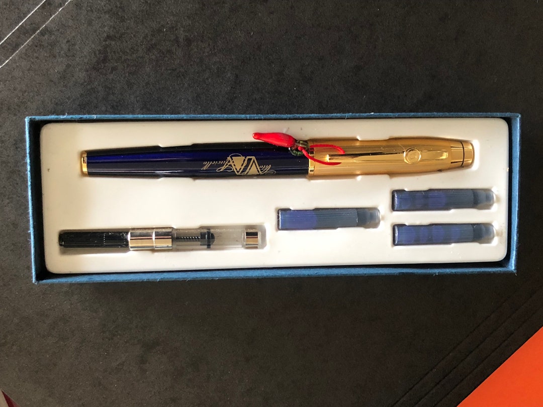 Custom-made 10K Gold Nib Fountain Pen Set - Etsy