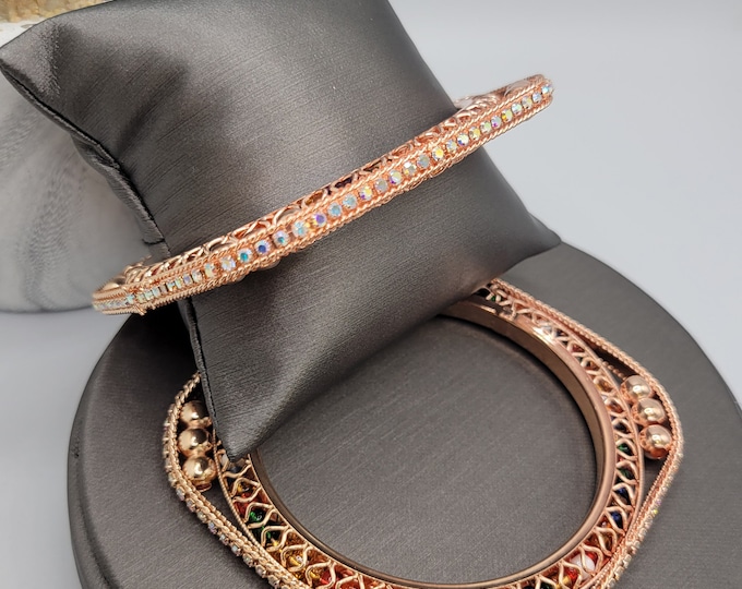 Rosegold Square Bangles/ad Bangles - Etsy