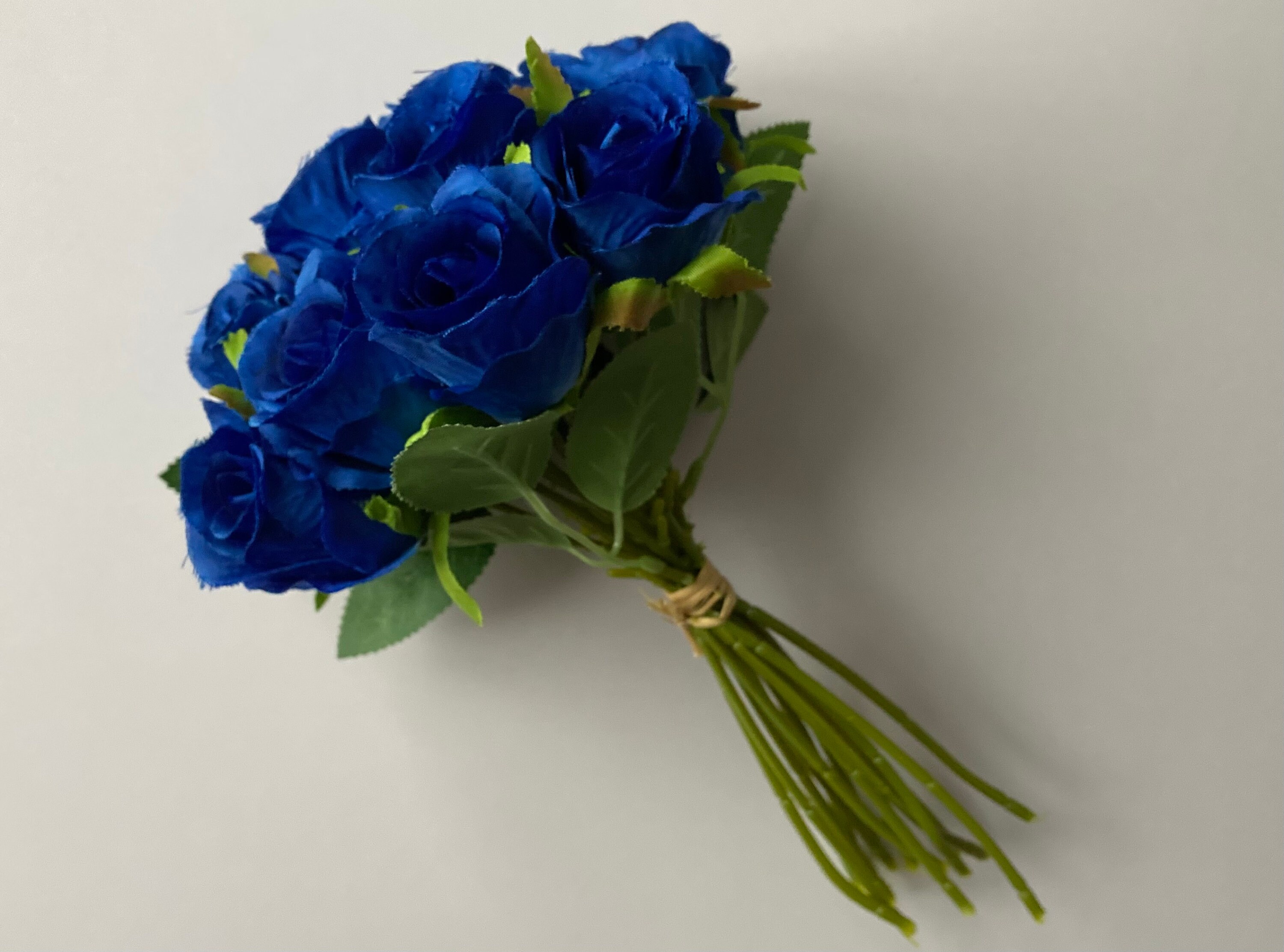 15 Royal Blue Short Stem Roses - Etsy UK