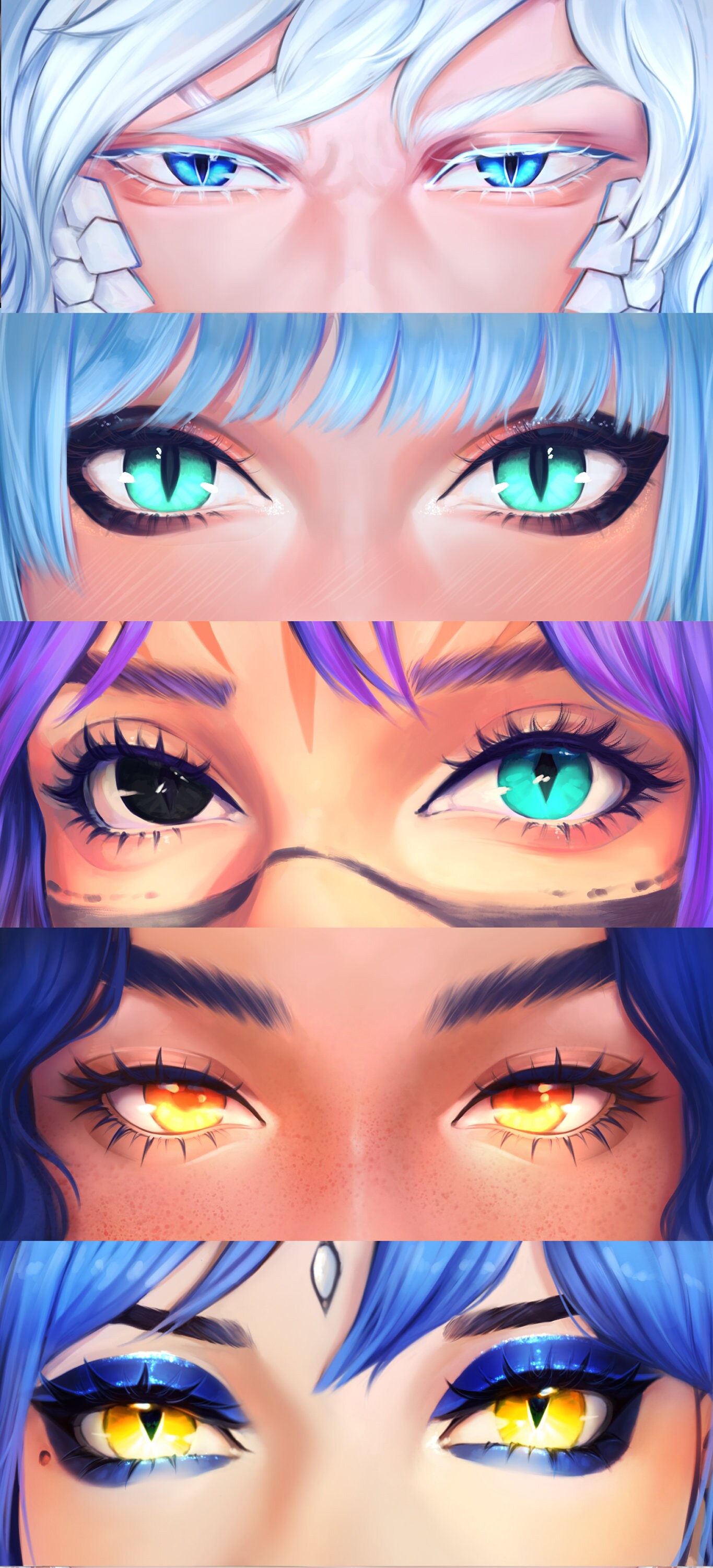 Custom Fantasy Character Art ,EYE BANNER , Dnd, Fantasy Art, Art ...