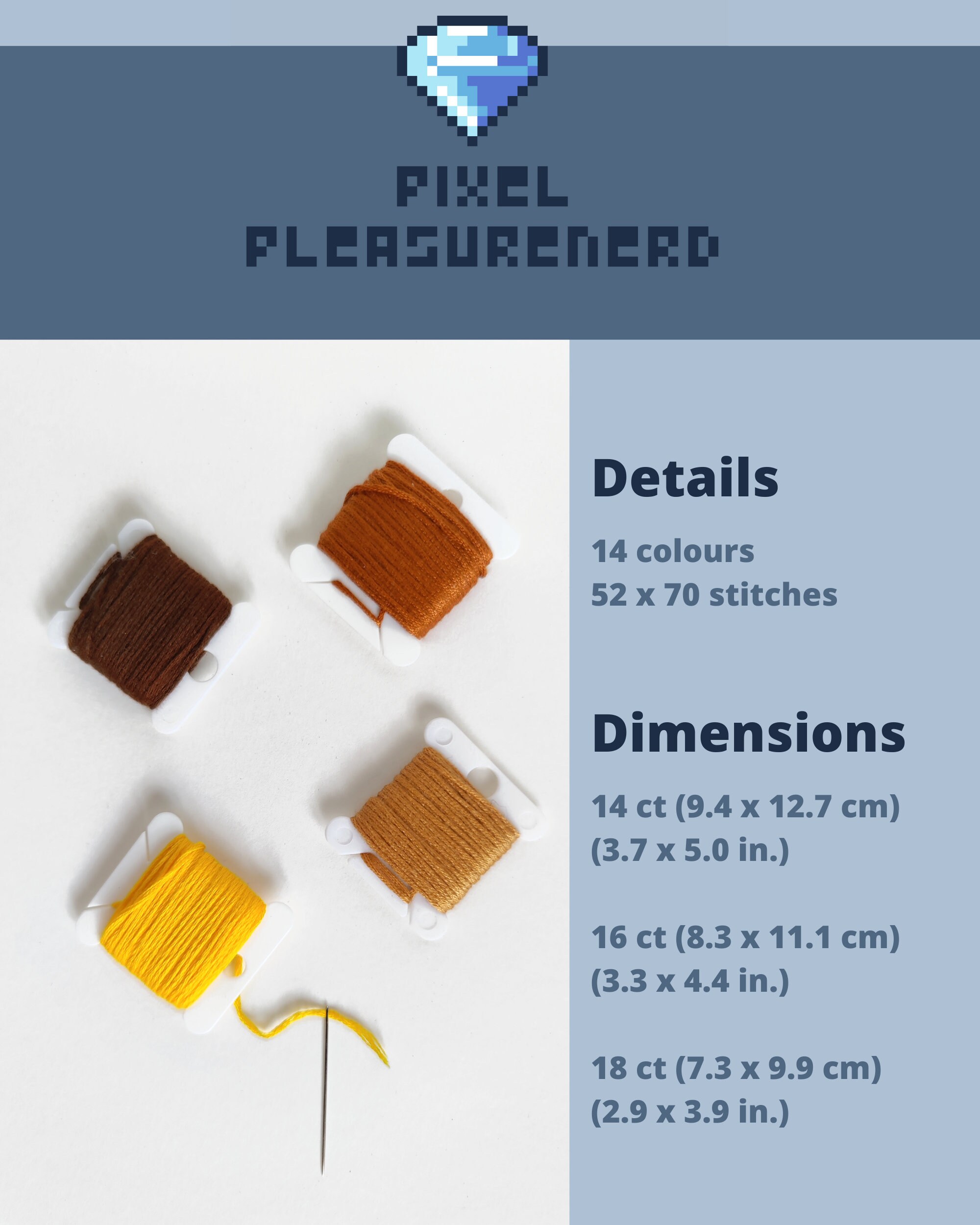 Derpy Owlbear Cross Stitch Pattern PDF Dungeons and Dragons D&D Cute ...