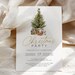 Christmas Invitation Editable Template, Holiday Party Invitation ...