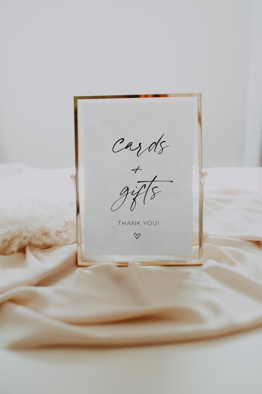 Cards and Gifts Sign, Gifts Table Sign Printable, Modern Minimalist ...