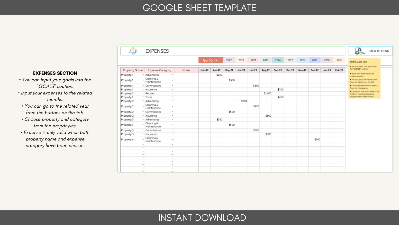 Real Estate Rental Management | the Ultimate Spreadsheet for Landlords ...
