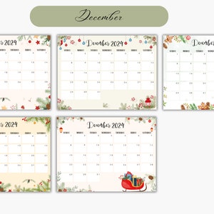 Editable & Printable 2024 Calendar | January to December 2024 ...