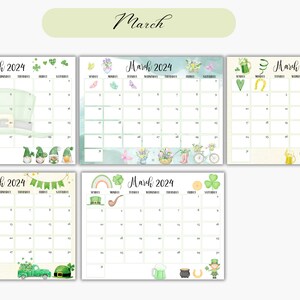 Editable & Printable 2024 Calendar | January to December 2024 ...