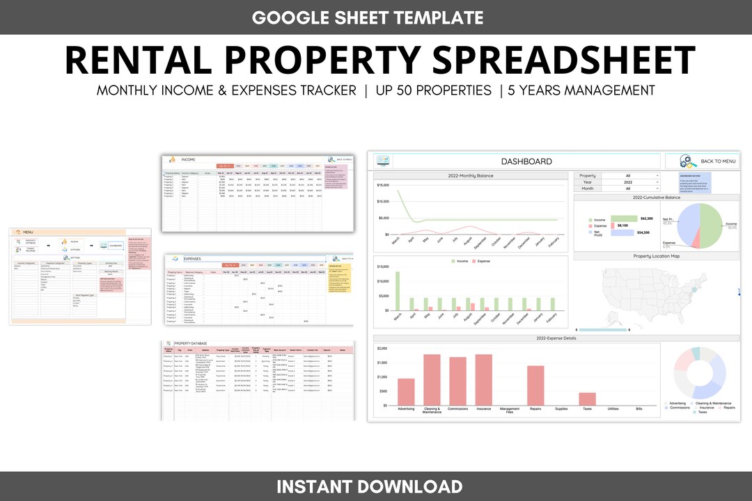 Real Estate Rental Management | the Ultimate Spreadsheet for Landlords ...