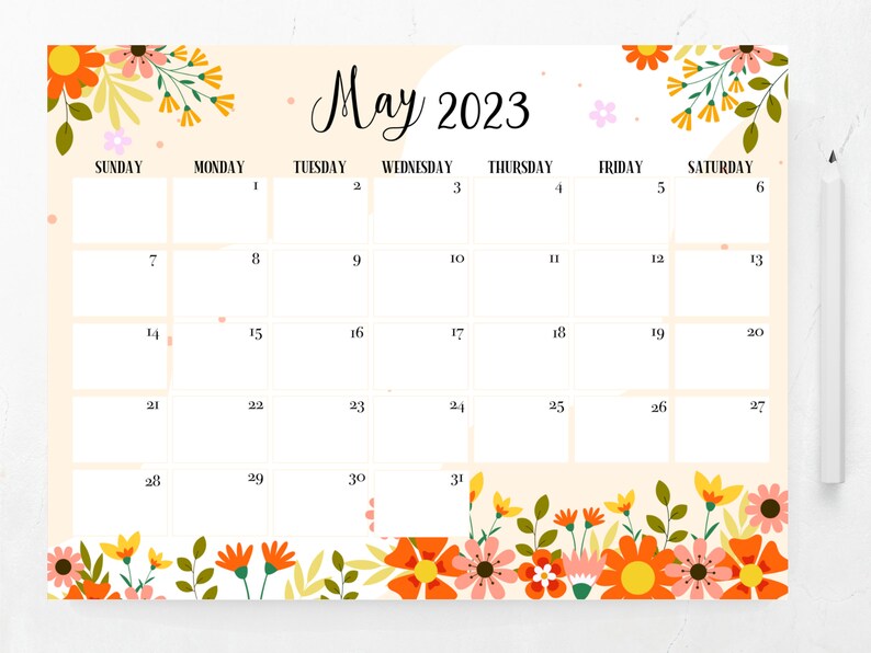 Editable And Printable 2023 Calendar January To December 2023 Fillable