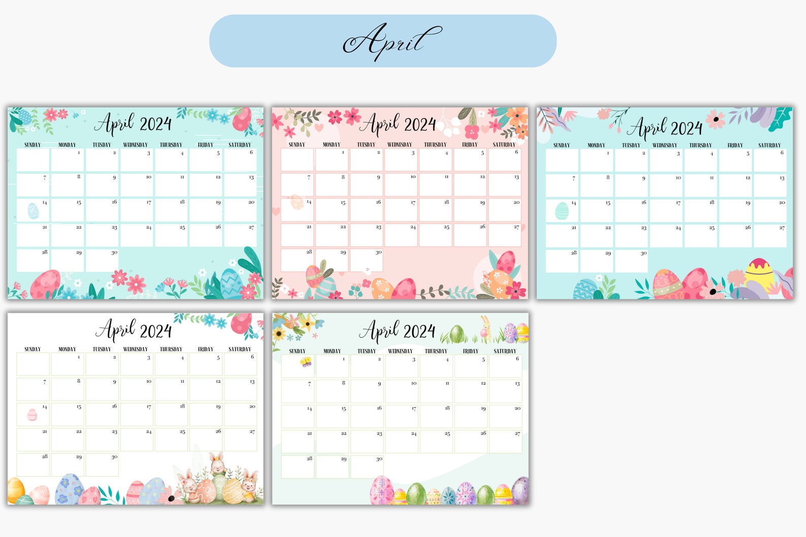 Editable & Printable 2024 Calendar | January to December 2024 ...