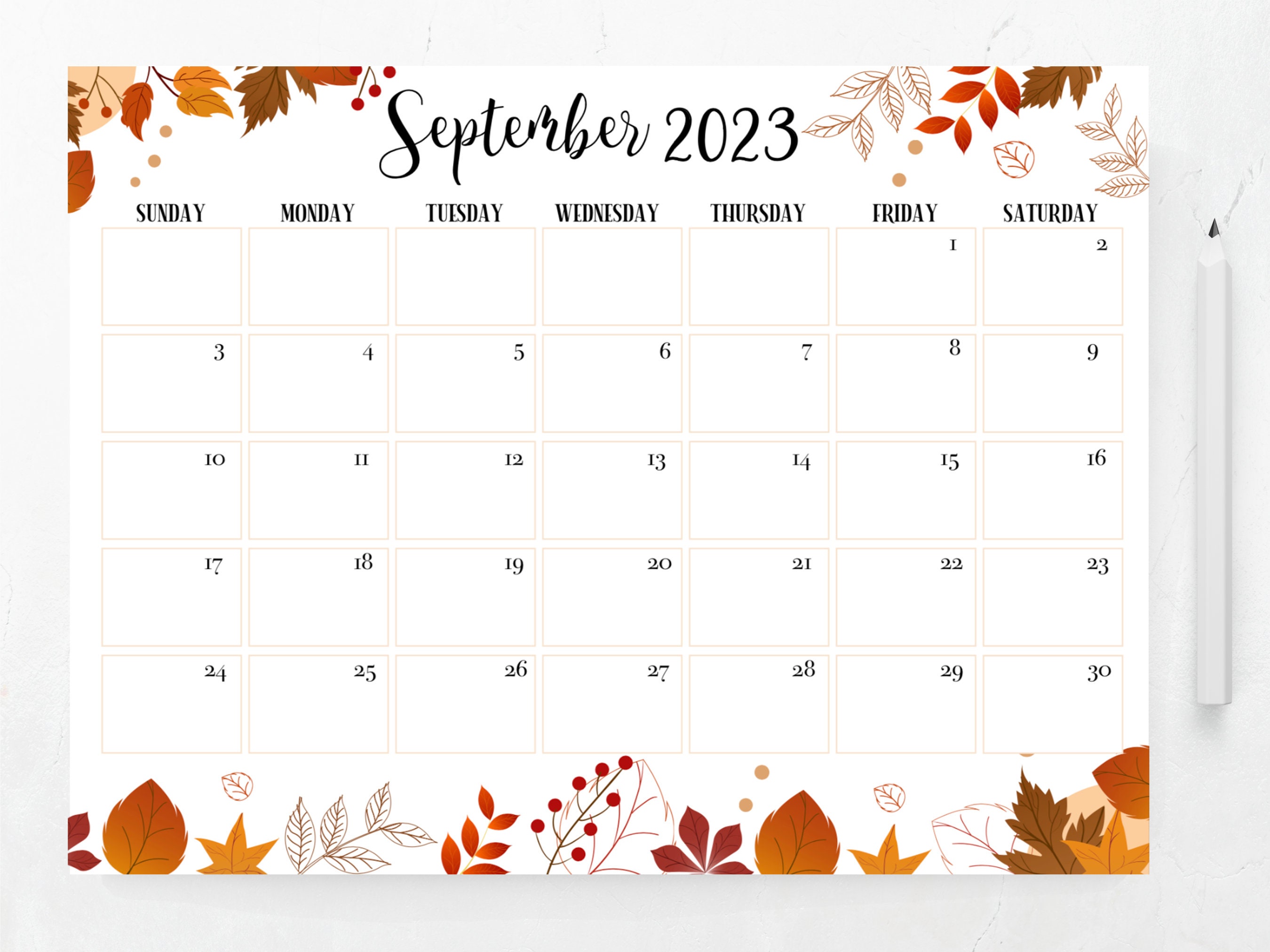 Editable & Printable 2023 Calendar January to December 2023 - Etsy ...