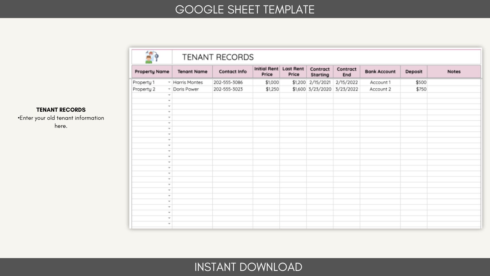 Real Estate Rental Management | the Ultimate Spreadsheet for Landlords ...