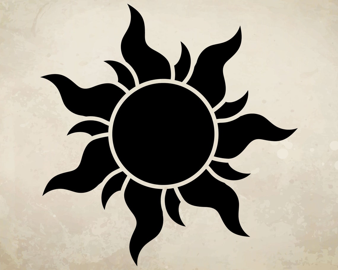 Tangled Sun Logo Svg Digitaler Download Sun Svg Boho Sun - Etsy
