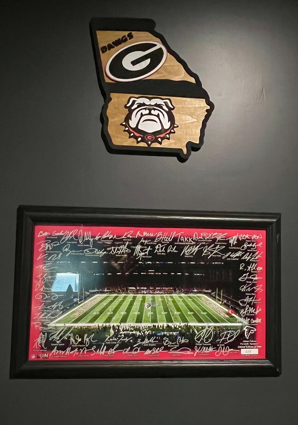 Georgia Bull Dog Sign - Etsy