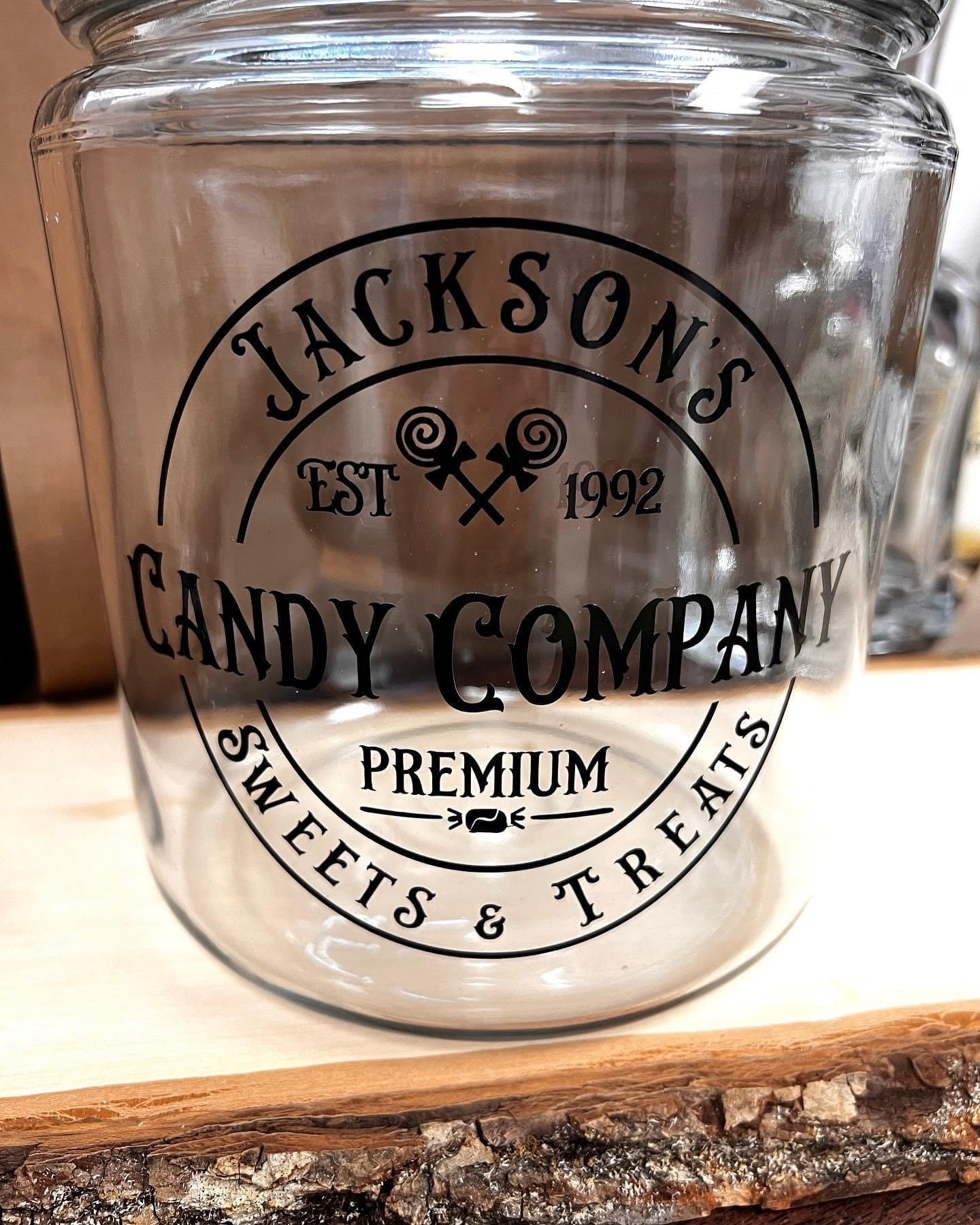 Personalized Gallon Candy Jar - Etsy