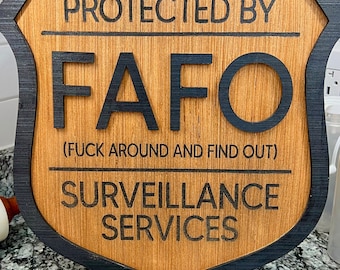 F Around and Find Out Security Metal Sign 15 X 15 Inches - Etsy