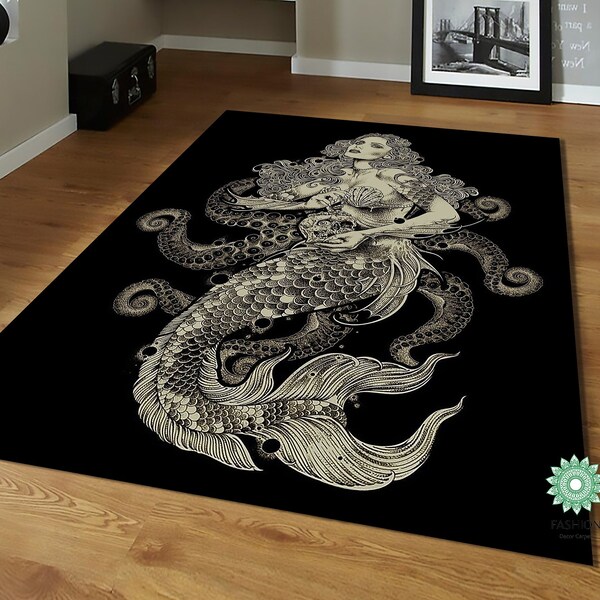 Mermaid Area Rug - Etsy
