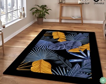 Feather Design Rug - Etsy