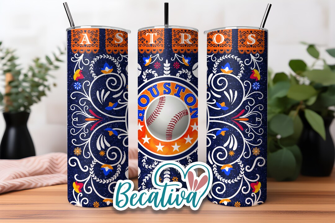 Houston Astros Skinny Tumbler, 20oz, Baseball Gift, Baseball Cup, Htown ...