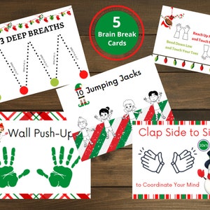 Brain Break Cards. Mental Health Kids Activity. 5 Structured Fitness ...
