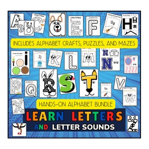 Alphabet Bundle. Learn Letters Letter Sounds. Alphabet Worksheets ...