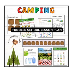 Camping Theme Toddler Activities. Homeschool Preschool Curriculum ...