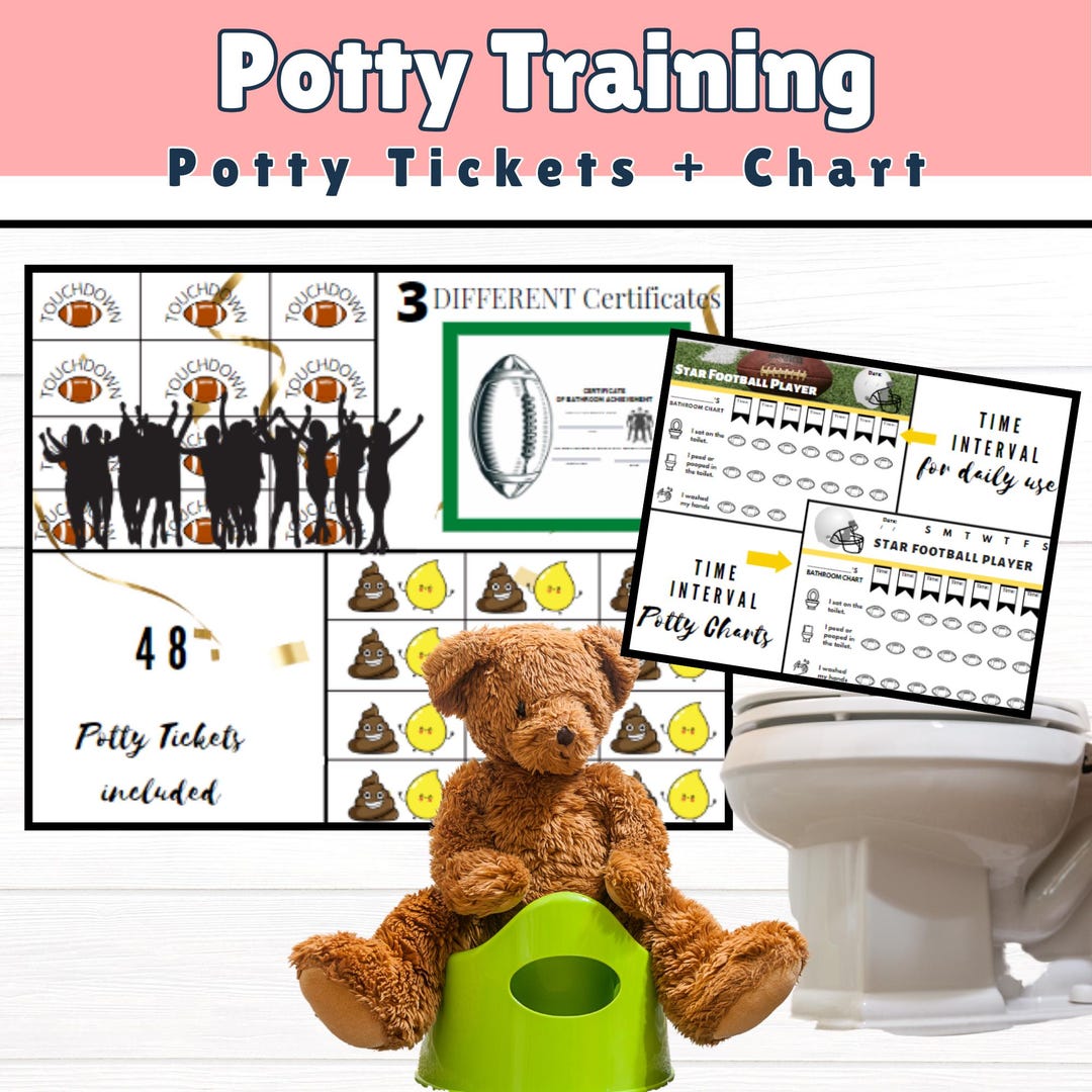 Potty Training. Potty Training Chart. Football Theme to Inspire ...