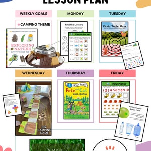 Camping Theme Toddler Activities. Homeschool Preschool Curriculum ...