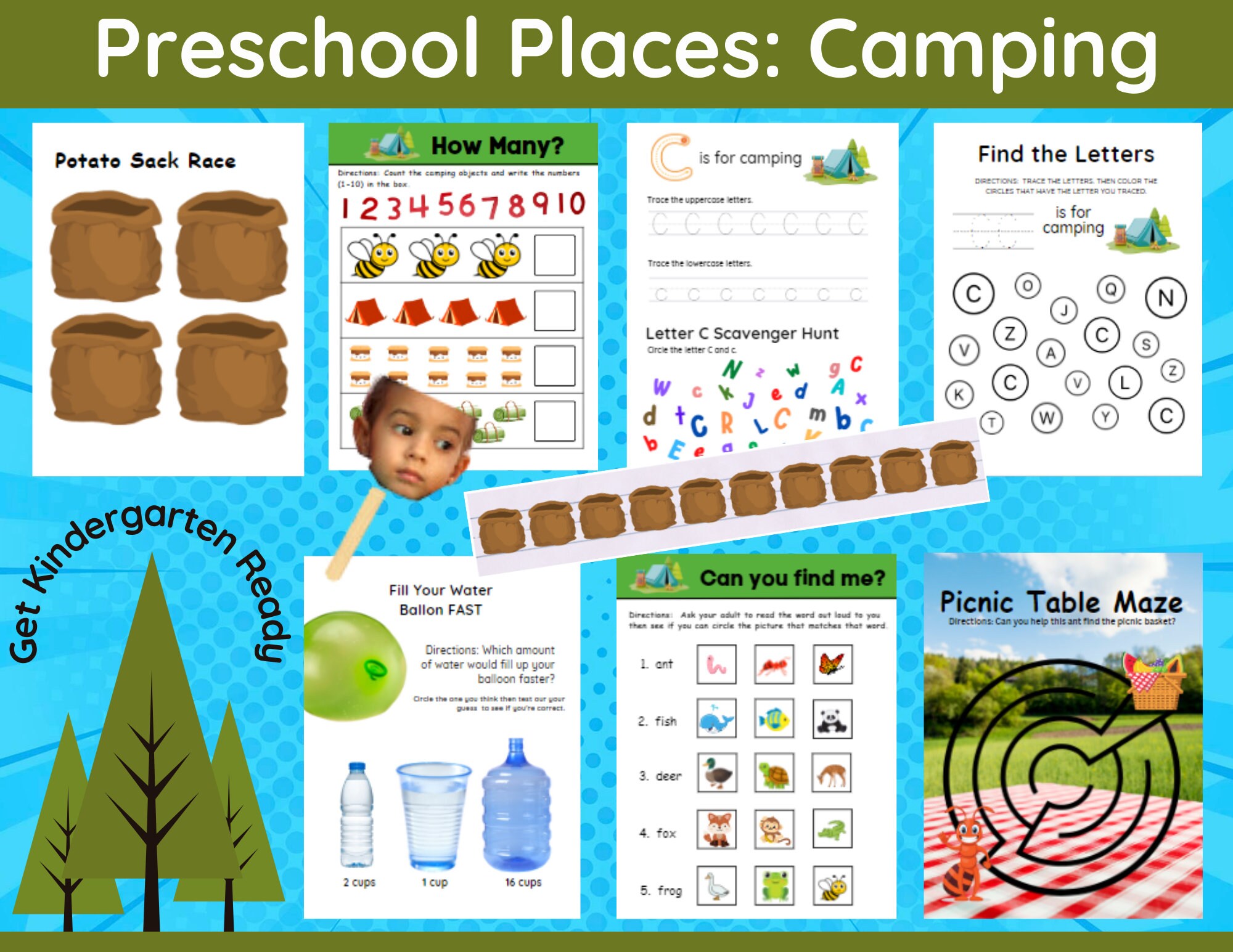 Camping Theme Toddler Activities. Homeschool Preschool Curriculum ...