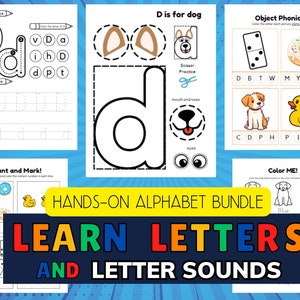 Alphabet Bundle. Learn Letters Letter Sounds. Alphabet Worksheets ...