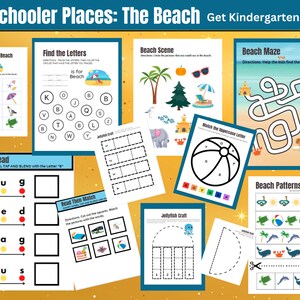 Beach Toddler Activities. Printable Unit Study for Kids. Tot School ...
