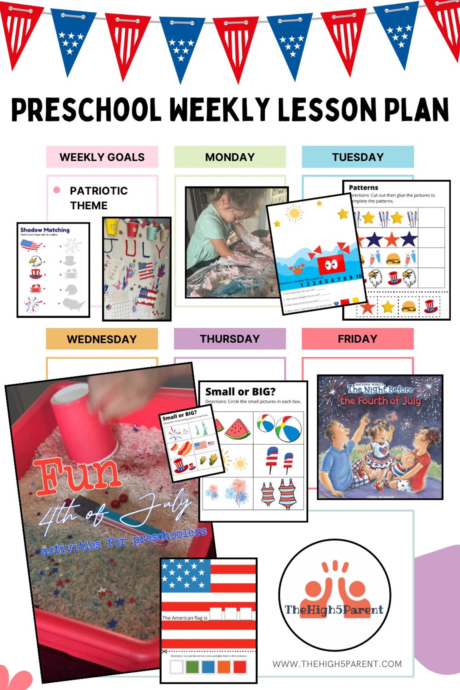 4th of July Toddler Activities. Homeschool Preschool Curriculum ...