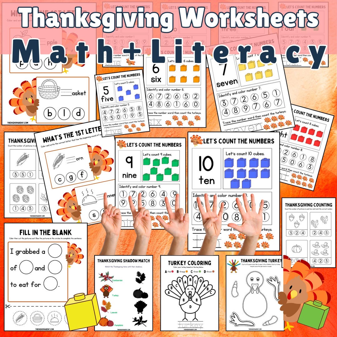 Thanksgiving Printables for Preschoolers and Kindergartners. Turkey ...