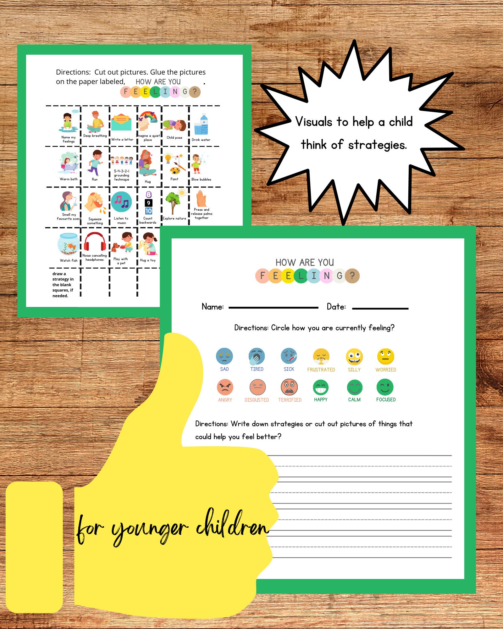 Calming Corner. Calming Corner Posters. How Am I Feeling Worksheet ...