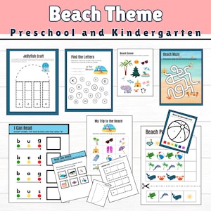 Beach Toddler Activities. Printable Unit Study for Kids. Tot School ...
