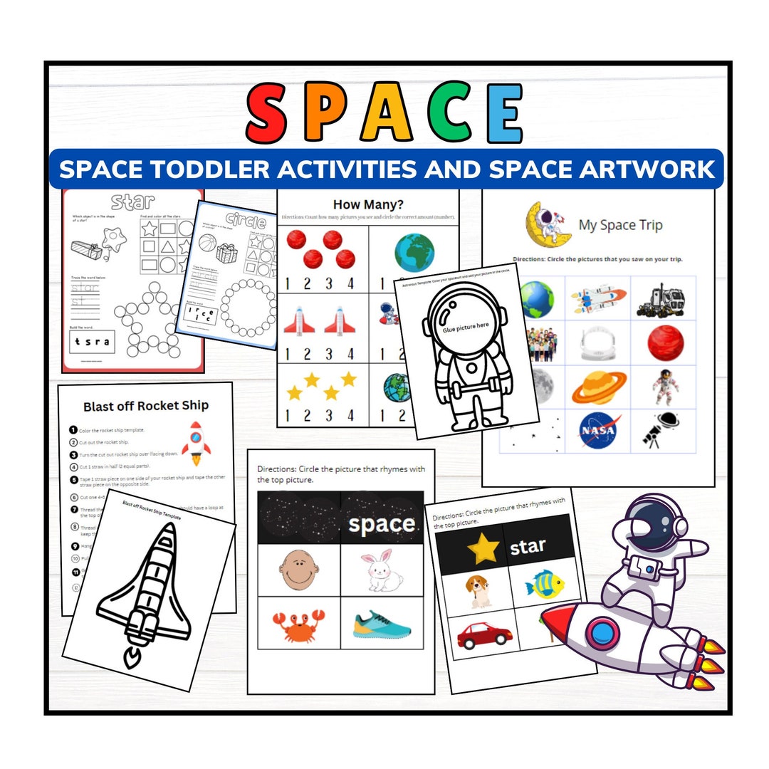 Space Printable Unit Study for Kids. Space Toddler Activities and Space ...