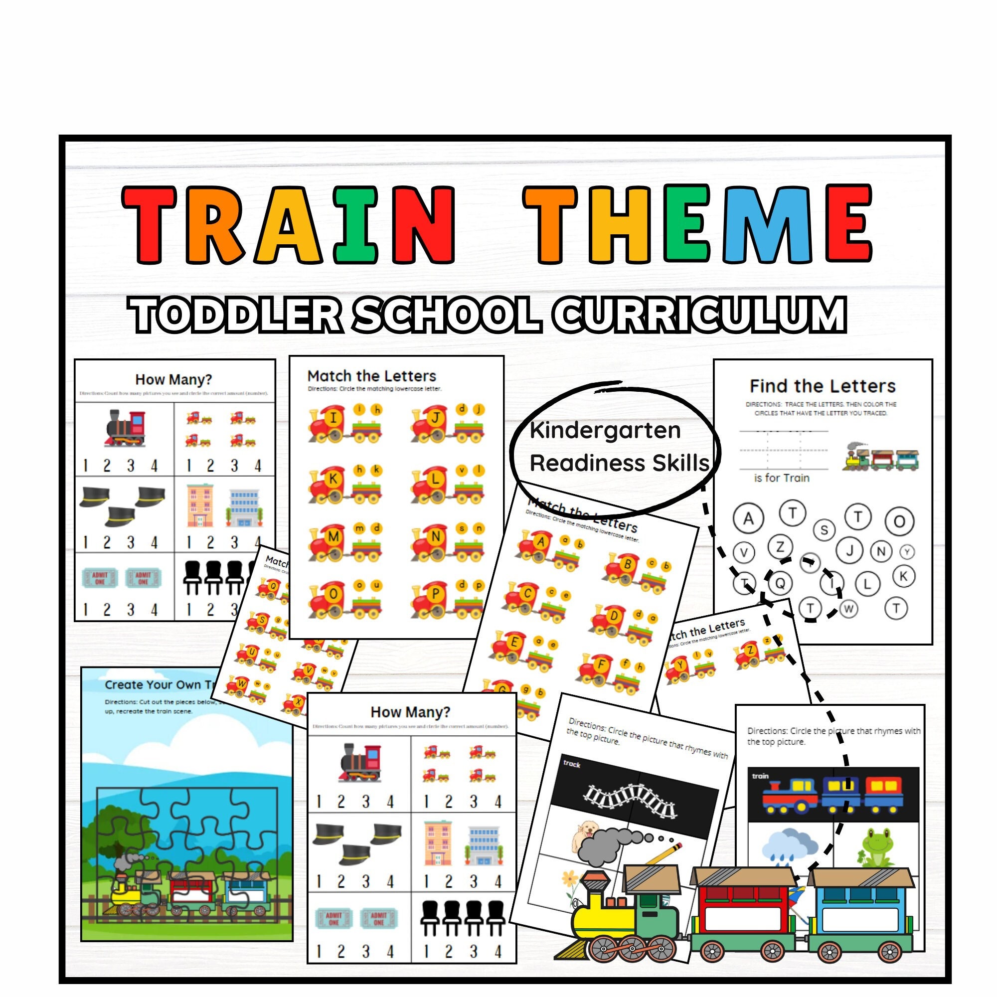 Train Toddler Activities. Homeschool Preschool Curriculum. Tot School ...