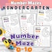 Maze of Numbers 0-10 Worksheet Bundle. Find, Trace, and Write the ...