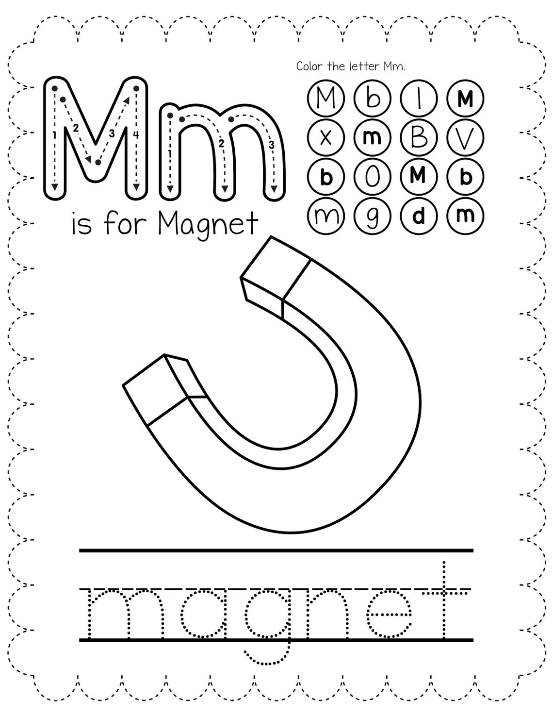 Back to School Alphabet Worksheets. Color the Picture. Trace - Etsy