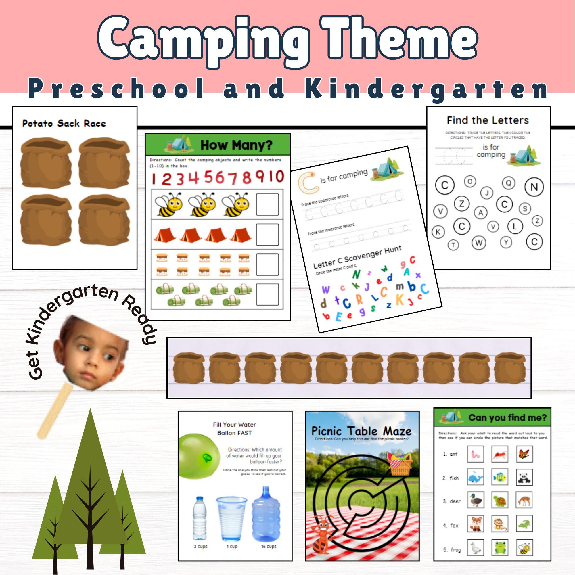 Camping Theme Toddler Activities. Homeschool Preschool Curriculum ...