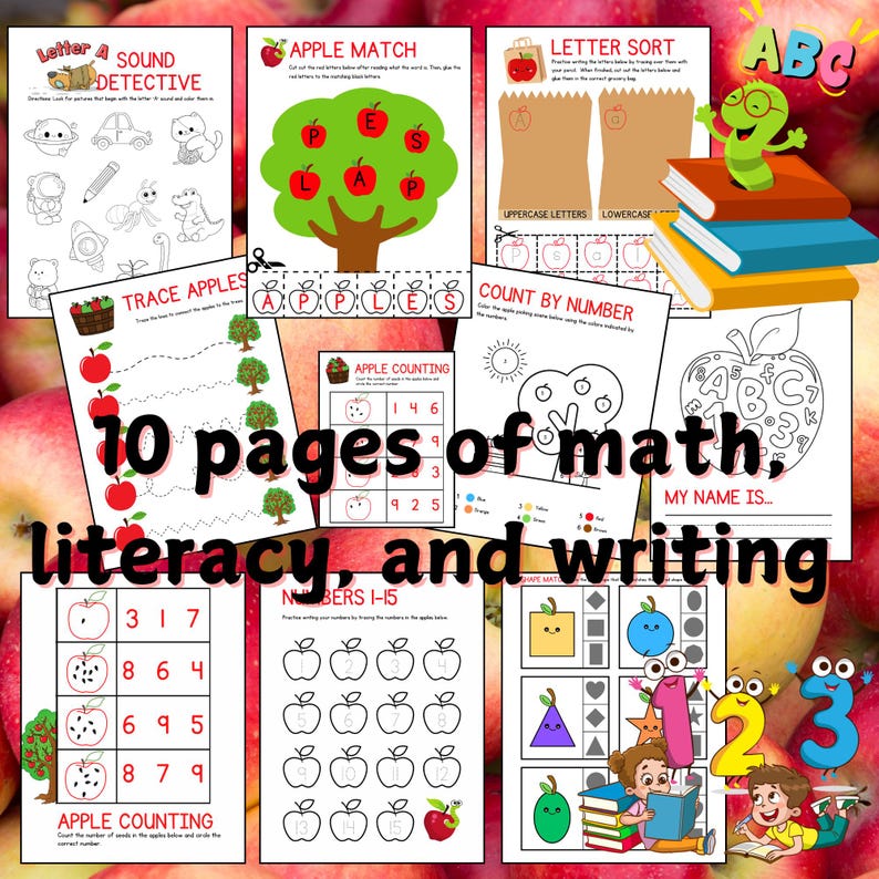 Apple Theme Preschool Activities. Extension Activity. Literacy, Early ...