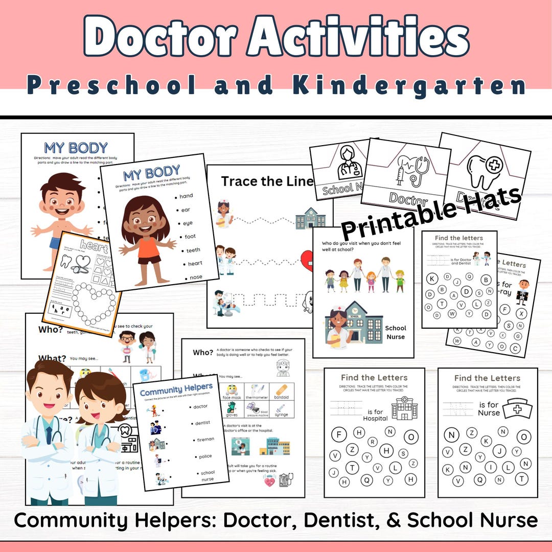 Doctor Toddler Activities. Wellness Visit Tot School Lesson Plans ...