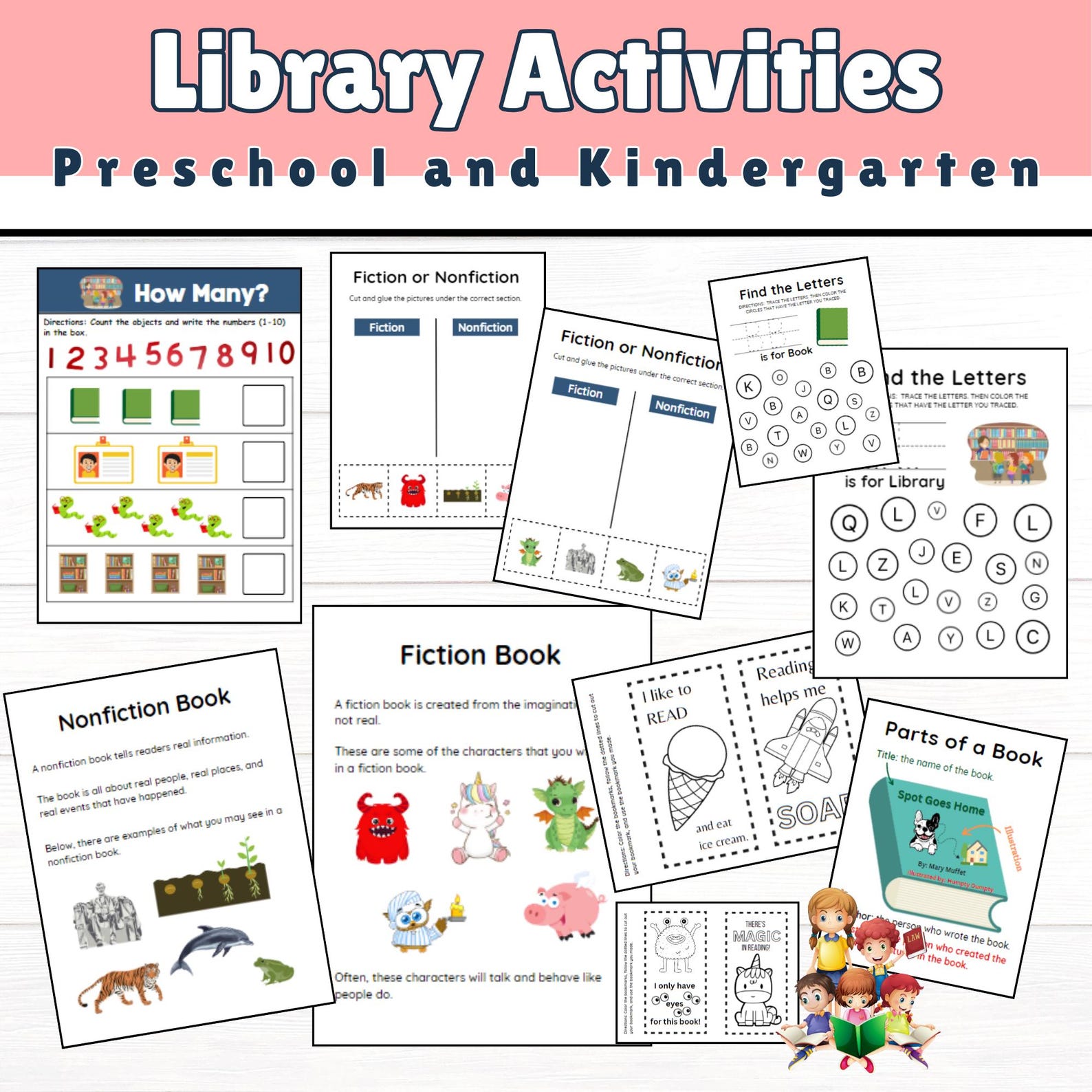Library Toddler Activities. Library Homeschool Preschool Curriculum ...