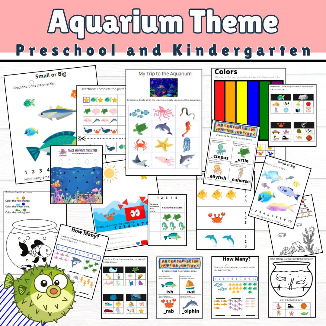 Aquarium Toddler Activities. Printable Unit of Study for Kids ...