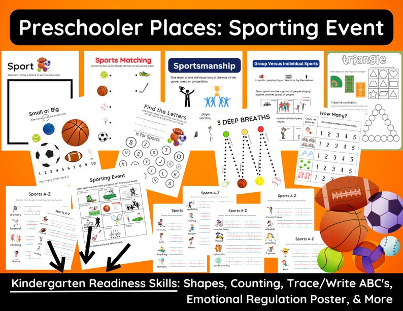 Sports Toddler Activities. Homeschool Preschool Curriculum. Tot School ...