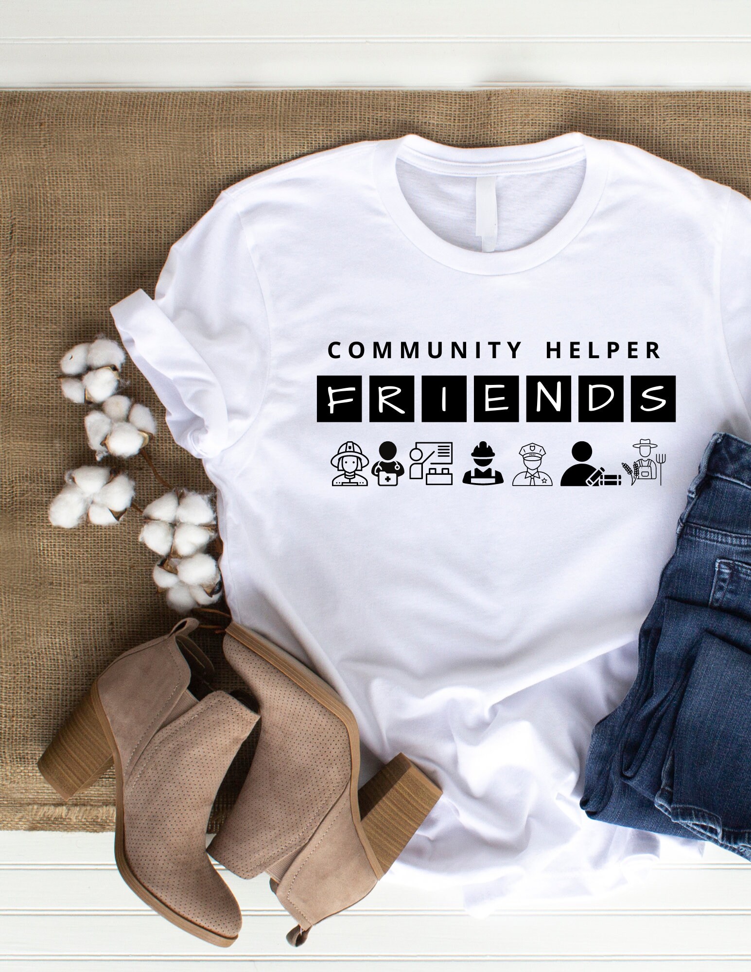 Community Helper Decal. Teachers and Staff Decal for Shirt - Etsy