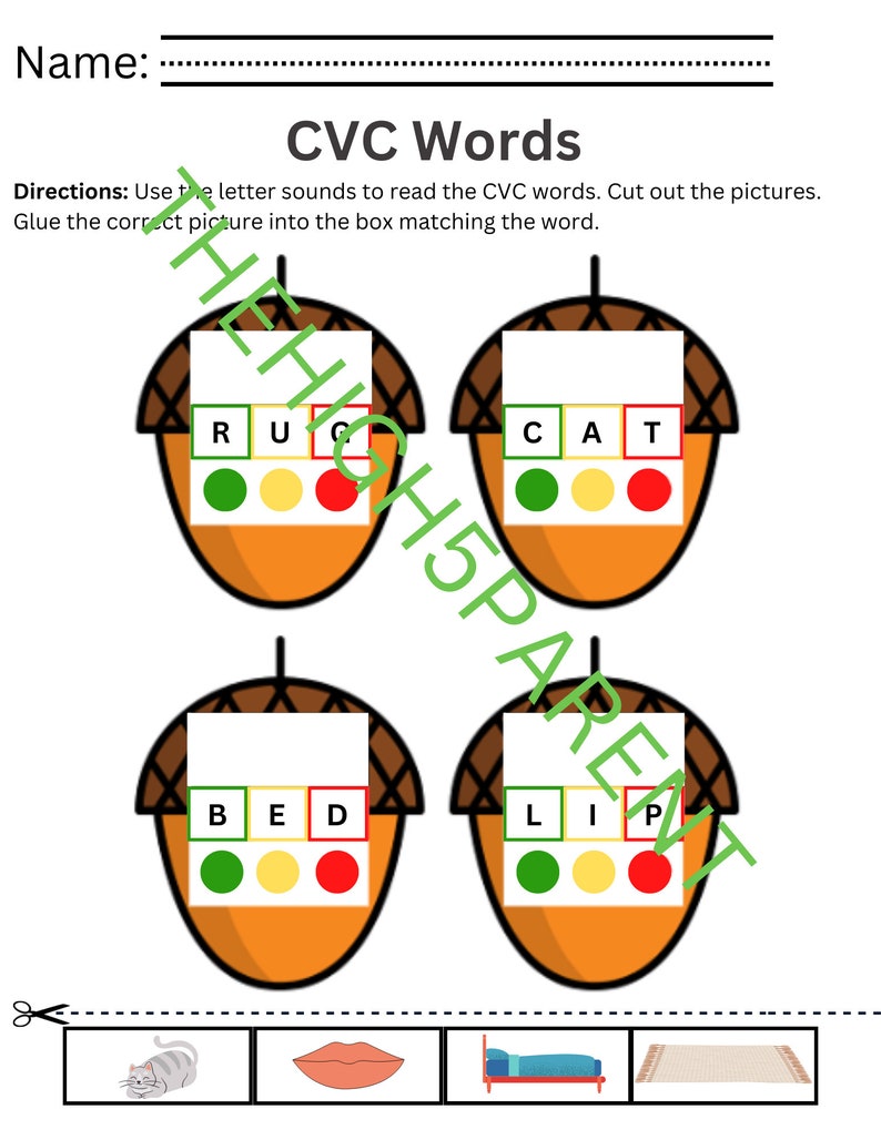 Kindergarten Tap Blend & Read. Learning to Read. Fall - Etsy