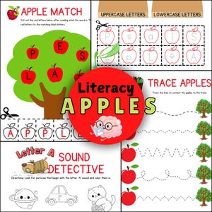 Apple Theme Preschool Activities. Extension Activity. Literacy, Early ...